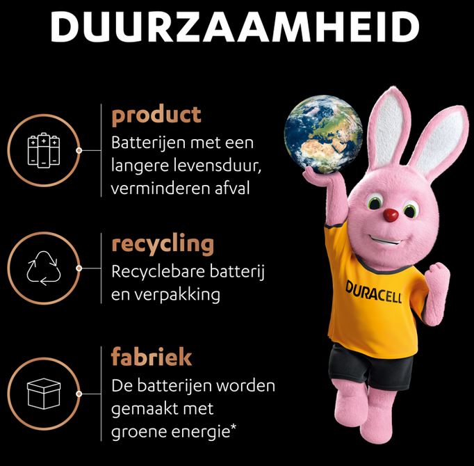 pak 8 duracell batterij Optimum AA | IB Office