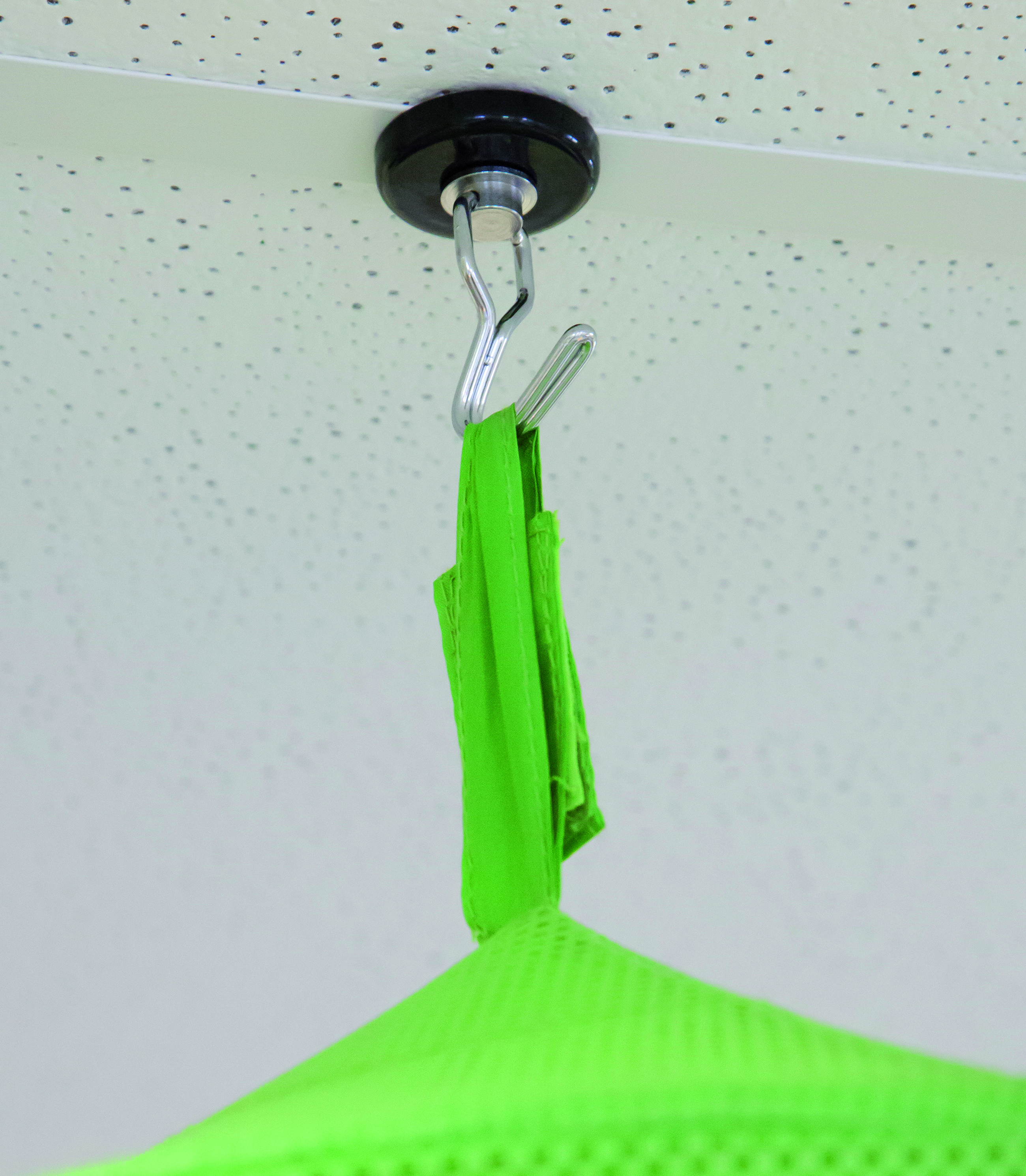 set 2 magneethaken 35 x 53 mm kracht 5 kg zwart | IB Office