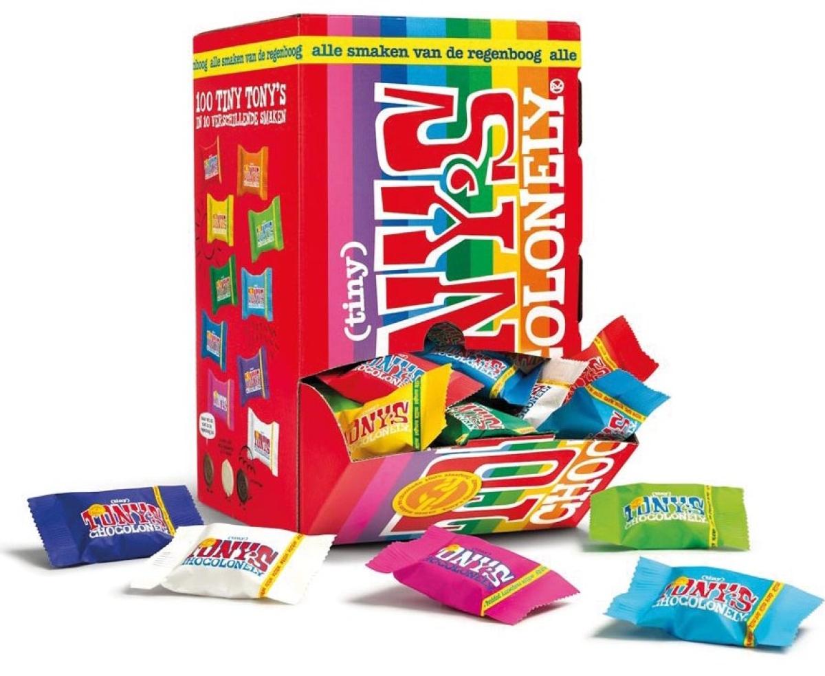100 Tony's Chocolonely mini chocoladereep | IB Office