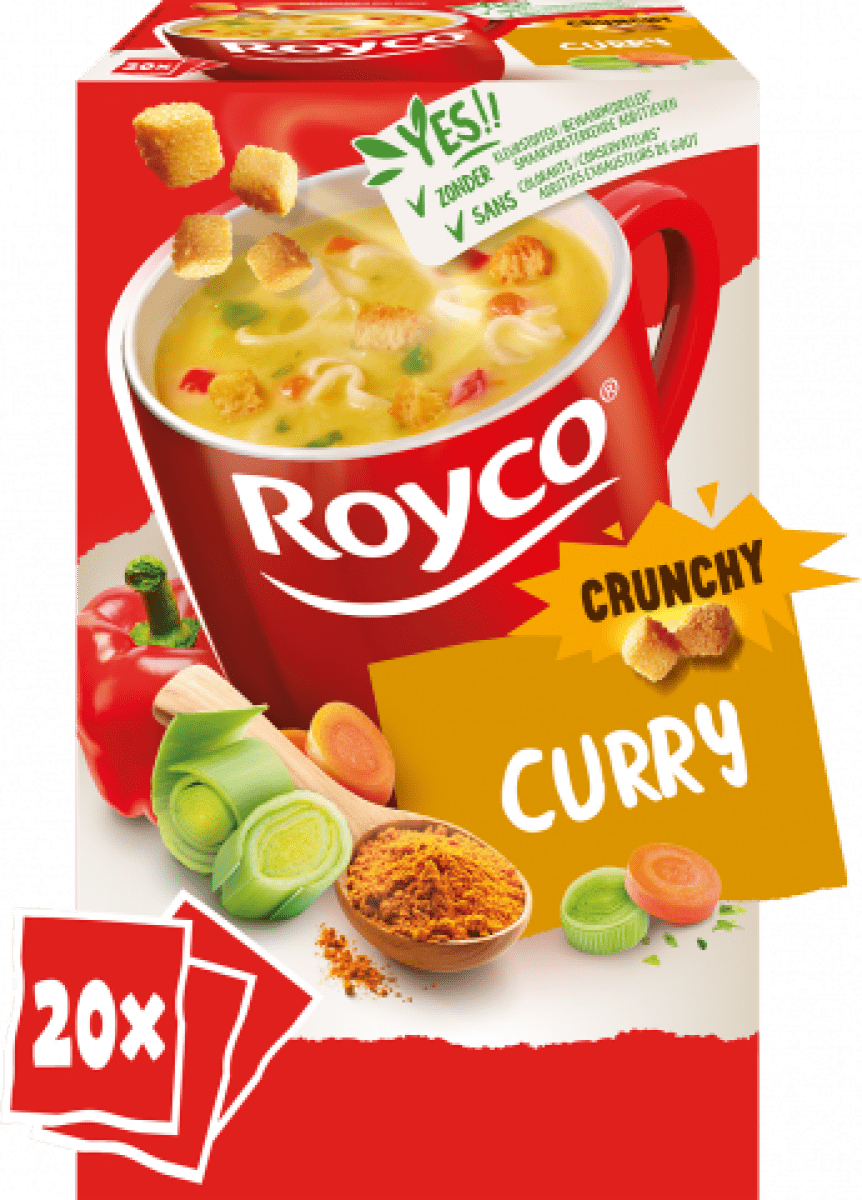 pak 20 zakjes currysoep croutons royco | IB Office